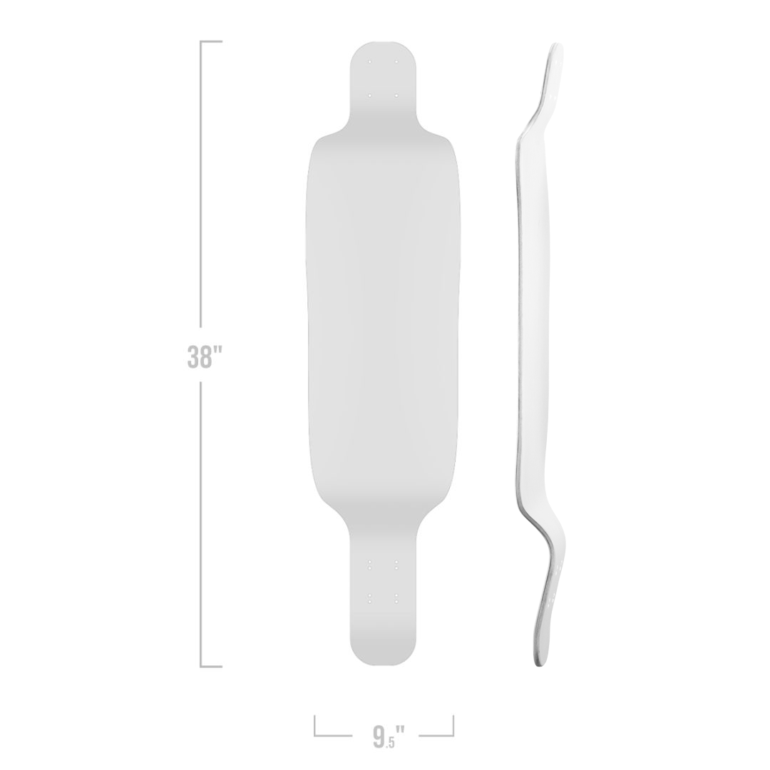 AZ - Wedged Distance Board with a Tail | Zenit Boards – Zenit Longboard